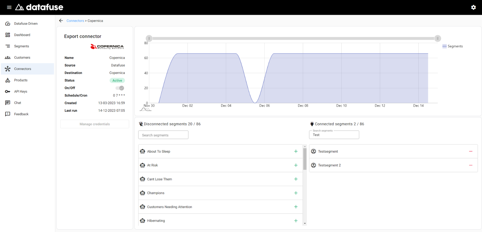 Koppel segmenten in bulk | Datafuse