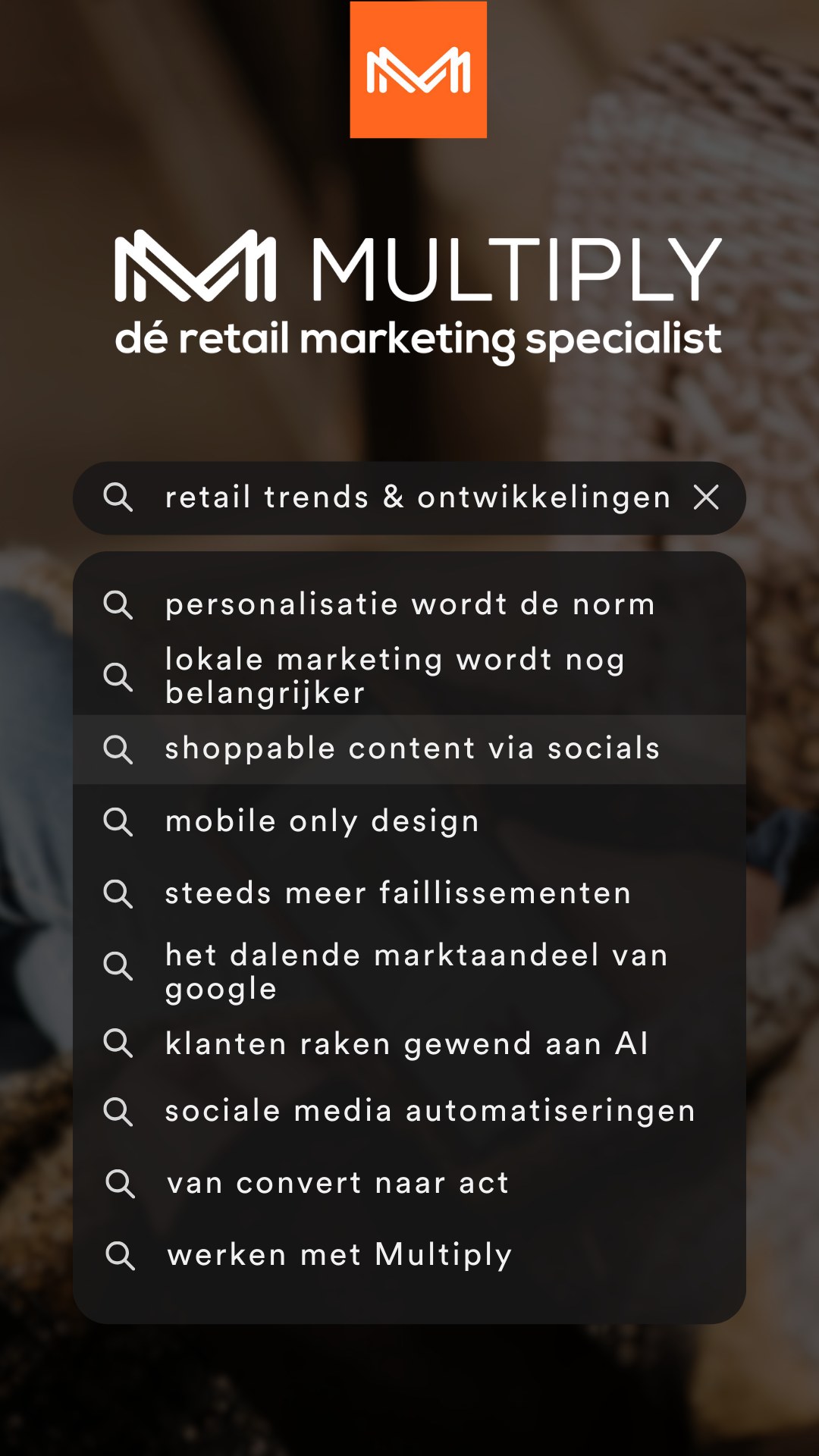 De belangrijkste retail trends | 2024/2025 | Multiply